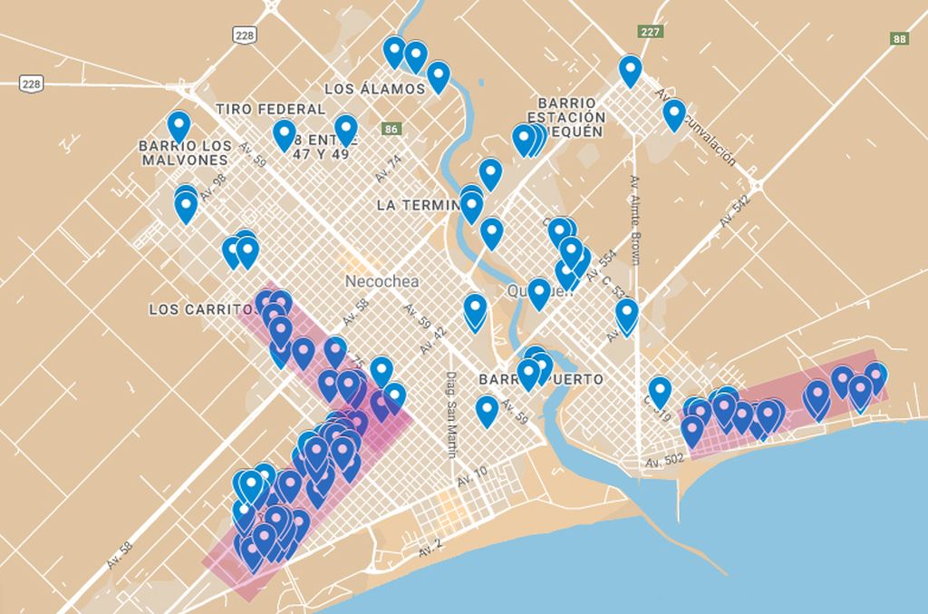 El mapa en el que se puede ver el crecimiento de la red de gas en ...