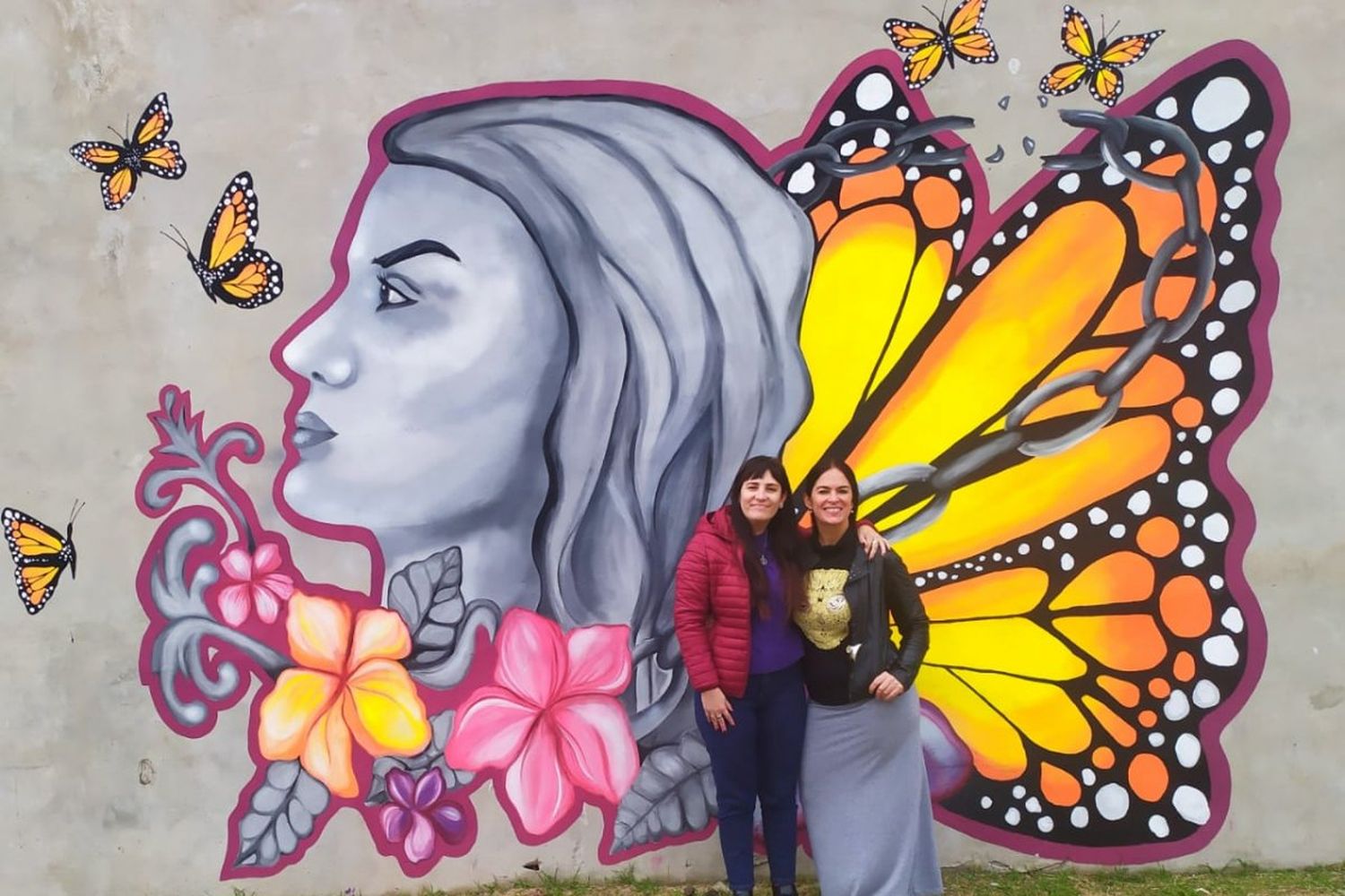 El impresionante mural que hizo una artista local en la casa que ...