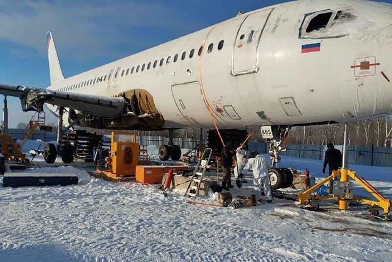 Ural Airlines to Complete Dismantling of Crashed Airbus A320 by ...