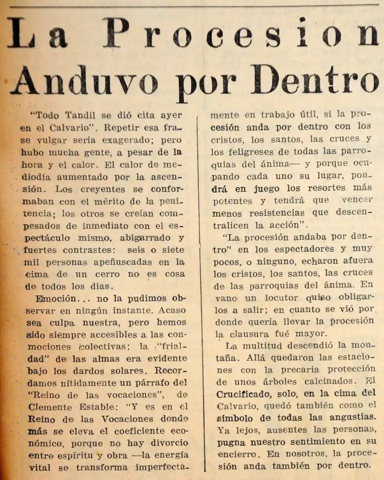 El Calvario cumplió 83 años: historia y secretos de uno de los emblemas ...