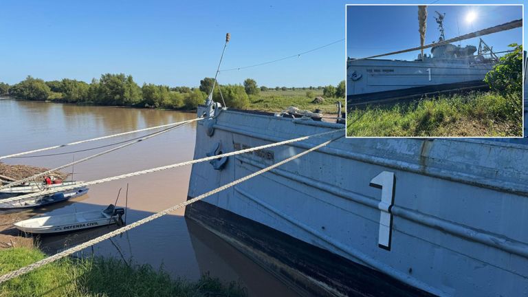 Volvió a escorar el Buque Museo: hay tareas para sacar el agua del ...