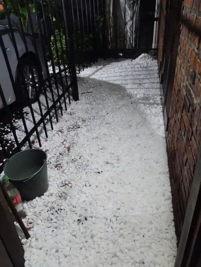 Una localidad entrerriana fue sorprendida a la madrugada por el granizo ...